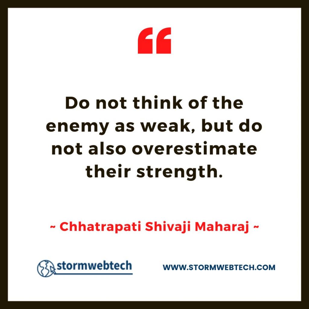 20 + Famous Chhatrapati Shivaji Maharaj Quotes In English